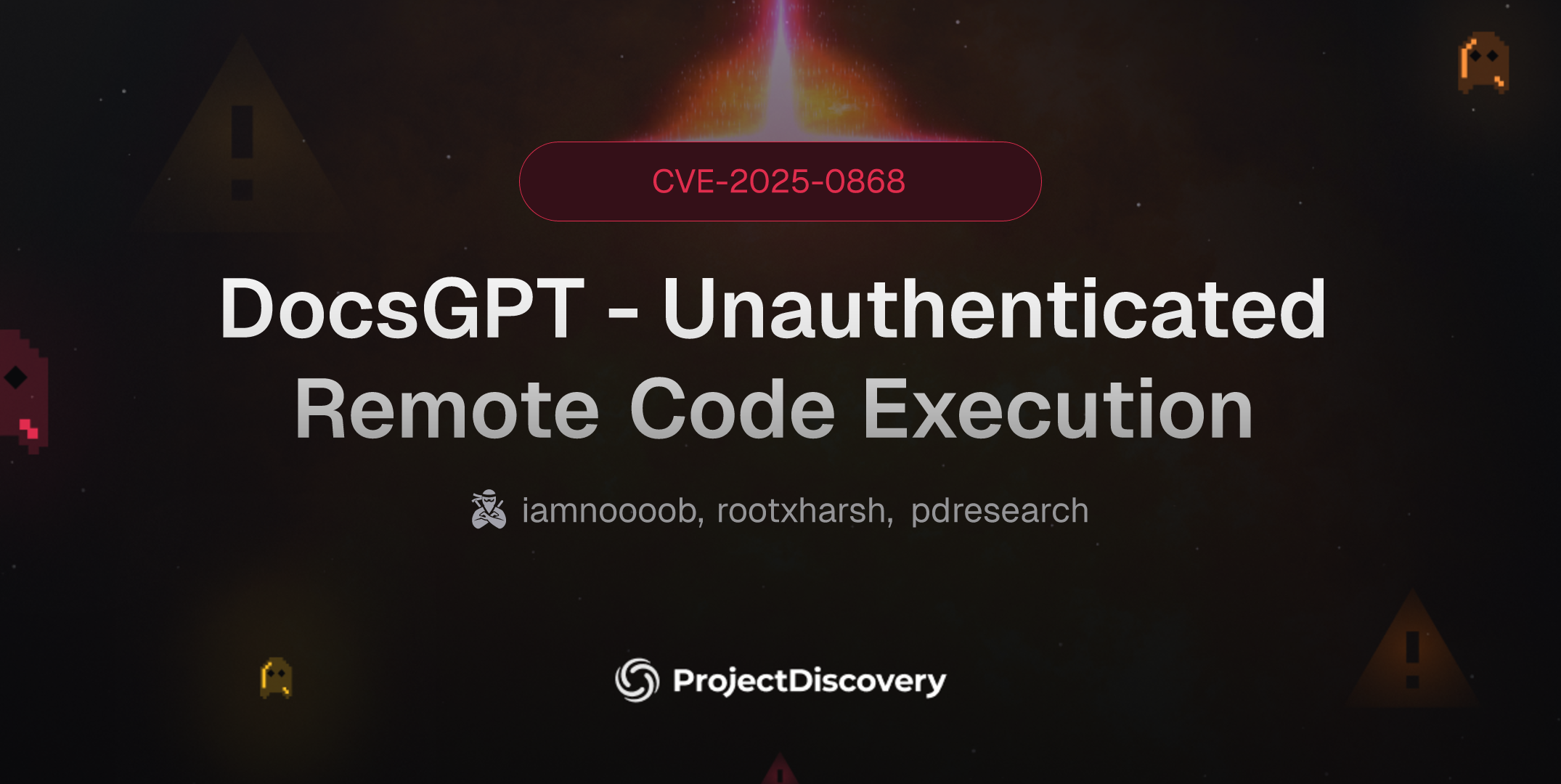 DocsGPT - Unauthenticated Remote Code Execution
