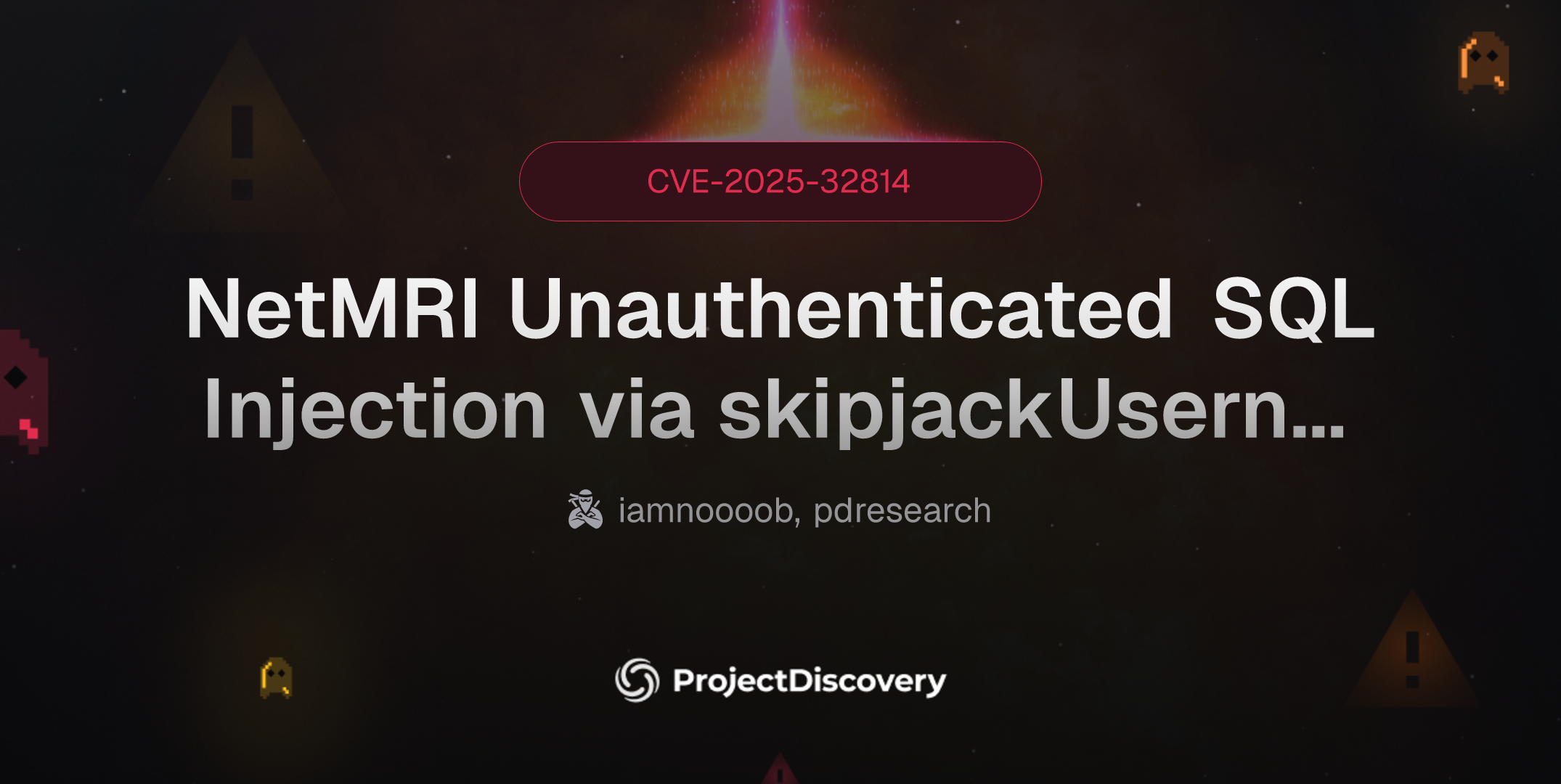 NetMRI Unauthenticated SQL Injection via skipjackUsername