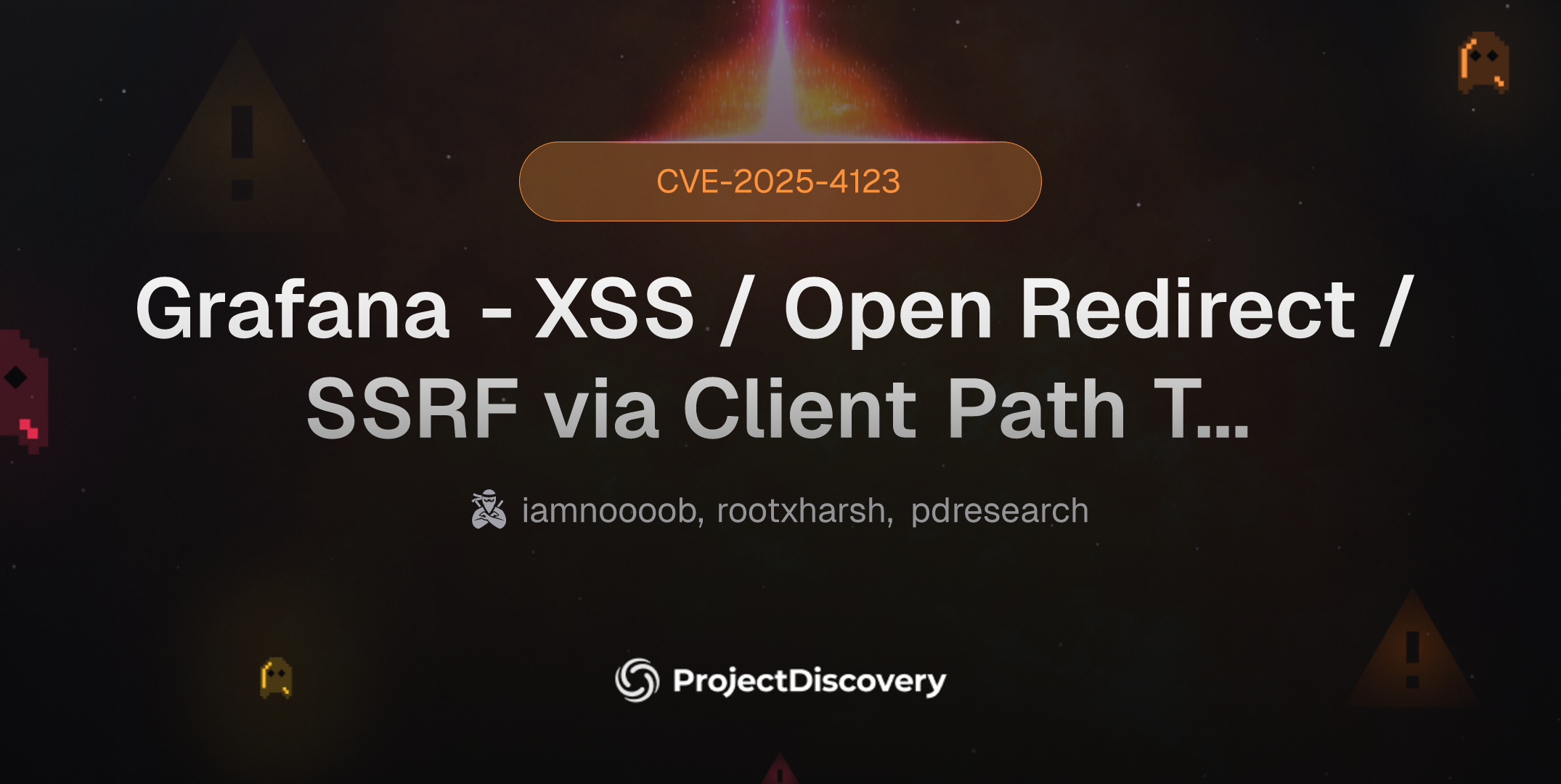 Grafana - XSS / Open Redirect / SSRF via Client Path Traversal