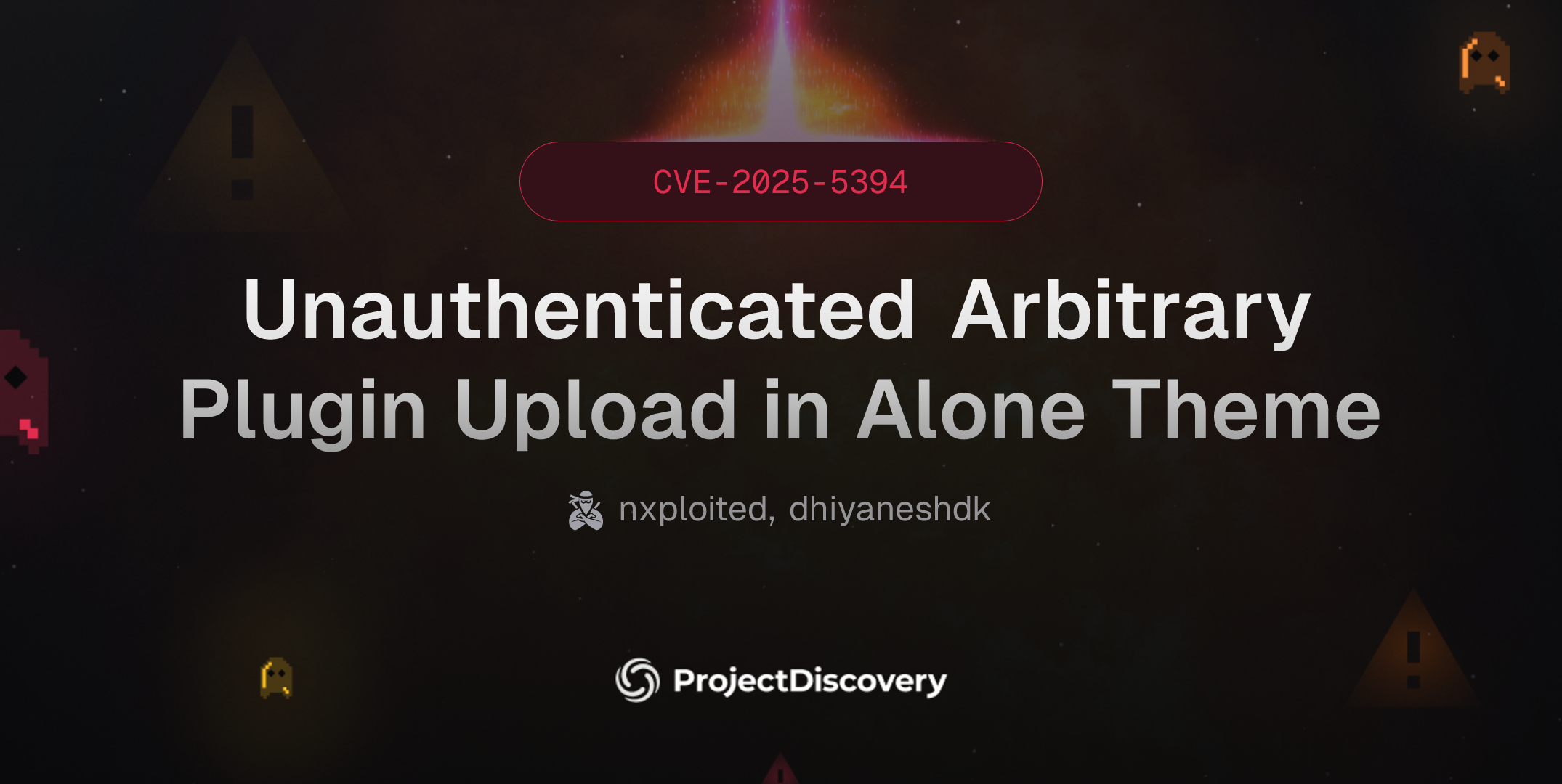 Unauthenticated Arbitrary Plugin Upload in Alone Theme
