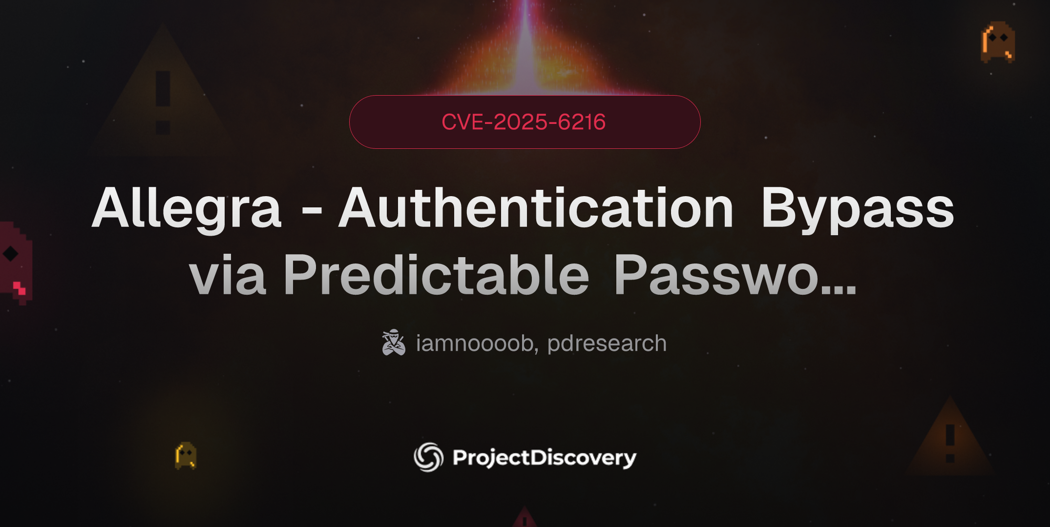 Allegra - Authentication Bypass via Predictable Password Reset Token